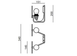 8033913785230 - Bugia LED-Wandleuchte zweiflammig weiß