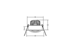 4251433936879 - BRUMBERG BB18 dim2wam RC Anschlussbox hellgold