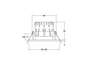 4251433948513 - 39481173 39481173 LED-Einbauleuchte LED 7 W Weiß