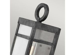 5024005588917 - Elstead - Lighting qn-porter-s-dz quintiesse Wandleuchte Porter E27 1x40W IP44 Aluminium Altzink Glas klar H336cm B14cm dimmbar