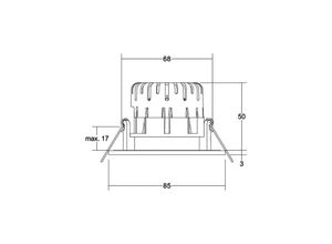 4251433948421 - 40480173 40480173 LED-Einbauleuchte LED 7 W Weiß