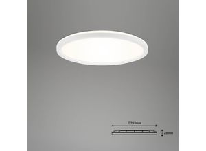 4002707409861 - Brilo - cct led Panel ner leuchten slim s 18 w 2400 lm IP20 weiß Kunststoff Dimmbar cct ø 293 cm