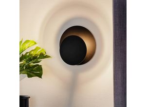 5901738893726 - Emibig Lighting - Emibig circle Vollständig schwarze bündige Wandleuchte 1x G9