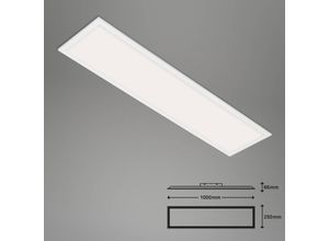 4002707409809 - Brilo - cct led Panel ner leuchten piatto s 28 w 3000 lm IP20 weiß Kunststoff-Metall Dimmbar cct 100 x 25 x 66 cm