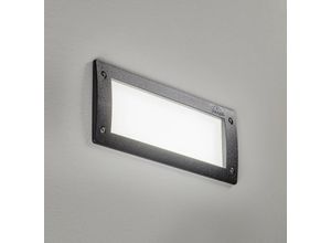 8031874231438 - LED-Wand-Einbaulampe Leti 300 Square schwarz CCT