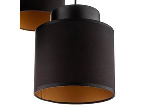 5907565931846 - Pendellampe Soho zylindrisch rund 5fl schwarz gold