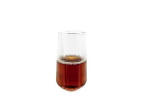 4255698265019 - 8-Teilig Glas Set Stripe Riffel Longdrink-Glas Glas Hitzebeständig 500ml