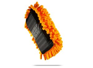 4255698263213 - Shinychiefs BIG WORMY - Mikrofaser Handwaschpad Waschhandschuh Orange