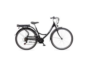 4000420282686 - Teutoburg E-Bike City Senne unisex 28 Zoll RH 45cm 7-Gang 374 Wh schwarz