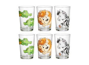 4260762061312 - Kindergläser Dschungeltiere 205 ml 6er Set