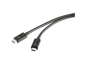 4064161228037 - Thunderbolt™-Kabel Thunderbolt™ 4 Thunderbolt™ (USB-C®) Stecker Thunderbolt™ (USB-C®) Stecker 080 m Schwarz doppelt geschirmt RF-5235980