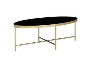 4250950290426 - WOHNLING Couchtisch Glas schwarz gold 1100 x 560 x 400 cm