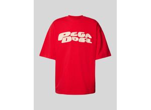 4059919383342 - Boxy Fit T-Shirt mit Label-Print