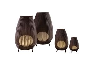 8435493700663 - Amphora 02 Terrassenleuchte rattan brown