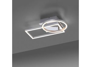 4043689979461 - Leuchten Direkt LED Deckenleuchte mit schwenk- und drehbarer Ring stahl IVEN