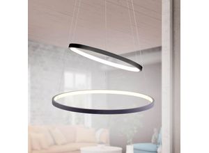 4043689960353 - Moderne Ringpendelleuchte Anthrazit inkl LED dimmbar - Anella Duo