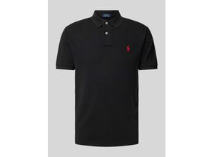 3615738823417 - Slim Fit Poloshirt mit Label-Stitching