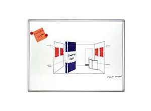 4016946206181 - Whiteboard PRO emailliert Wandmontage im Hoch- & Querformat Stahl weiß lackiert & Aluminiumrahmen magnethaftend Ablageschale 1200 x 3000 mm