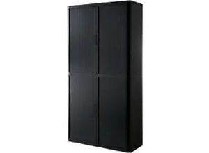 3660141931242 - Aktenschrank easy Office E2CT0004400027 Kunststoff Stahl abschließbar 4 OH 110 x 204 x 415 cm schwarz