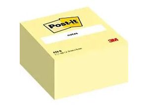 3134375231626 - POST-IT Haftnotizen 653 Würfel 76 x 76 mm selbsthaftend wiederablösbar cellophanfrei verpackt 450 Blatt gelb