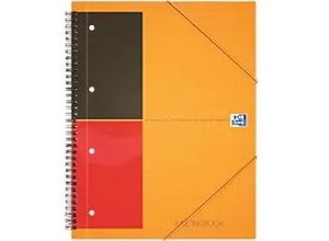 3020120017020 - Collegeblock 100104296 Meetingbook liniert   liniert Rand beidseitig  A4+ 80g orange 80 Blatt 3020120017020 Oxford