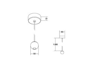 4251433948629 - BRUMBERG LED-Pendelleuchte Ball Aluminium schwarz chrom