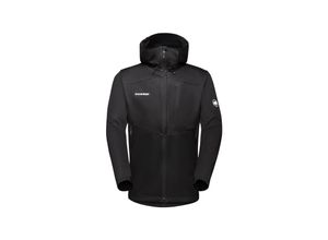 7619876050090 - MAMMUT Herren Softshelljacke Ultimate VII Hoodie schwarz Größe XL 1011-01800