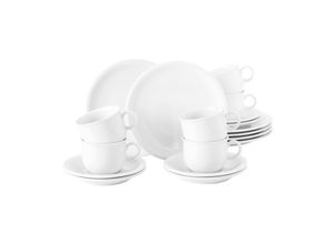 4003106982498 - Kaffeeservice SELTMANN WEIDEN Geschirr-Set Service Compact Geschirr-Sets Gr 18 tlg weiß Geschirr-Sets für 6 Personen Made in Germany 18 Teile