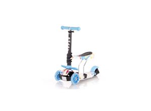 3800151977353 - Kinderroller Laufrad 2 in 1 Smart PU Räder leuchten klappbar verstellbar hellblau