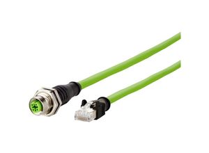 4251394600796 - Connect 142M4D25050 M12 Netzwerkkabel Patchkabel CAT 5e S UTP 500 m Grün PUR-Mantel Säurebeständig Ozonbeständig UV-Beständig Schleppkettenfähig