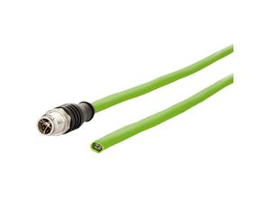 4250184152675 - Connect 142M2X10050 M12 Netzwerkkabel Patchkabel CAT 6a S FTP 500 m Grün PUR-Mantel Säurebeständig Ozonbeständig UV-Beständig Schleppkettenfähig