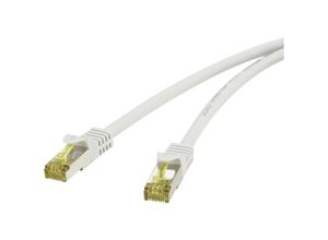 4016138997675 - RF-4149876 RJ45 Netzwerkkabel Patchkabel CAT 6a (Rohkabel CAT 7) S FTP 1500 m Grau mit Rastnasenschutz Flammwidrig 1 St