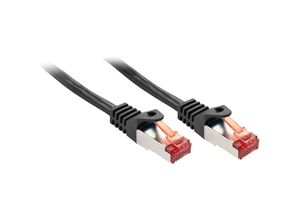 4002888473729 - 47372 RJ45 Netzwerkkabel Patchkabel cat 6 s ftp 100 m Schwarz 1 St - Lindy