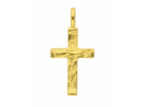 4059468466664 - Ketten-Anhänger ADELIA´S 333 Gold Kreuz Anhänger Schmuckanhänger Gr Damen Gelbgold 333 goldfarben (gold) Damen Anhänger Goldschmuck für & Herren