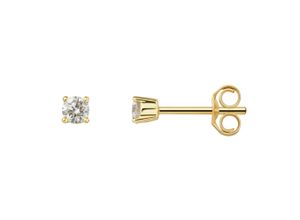 Image of Paar Ohrstecker ONE ELEMENT "0.20 ct Diamant Brillant Ohrringe aus 585 Gelbgold" Gr. Damen, 0.20 ct, Diamanten, goldfarben (gold) Damen Ohrstecker Gold Schmuck