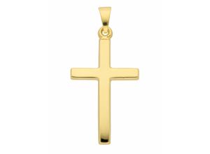 4059468454838 - Ketten-Anhänger ADELIA´S 333 Gold Kreuz Anhänger Schmuckanhänger Gr Damen Gelbgold 333 goldfarben (gold) Damen Anhänger Goldschmuck für & Herren