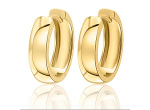 4069415445703 - Paar Creolen Ohrringe aus 585 Gelbgold Ø 150 x 40 mm Ohrringe Gr Damen Gelbgold 585 goldfarben (gold) Damen Gold Schmuck