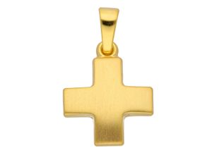 4067551386522 - Ketten-Anhänger ADELIA´S 333 Gold Kreuz Anhänger Schmuckanhänger Gr Gelbgold 333 goldfarben (gold) Damen Anhänger Goldschmuck für & Herren