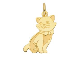 4059468441036 - Ketten-Anhänger ADELIA´S 333 Gold Anhänger Katze Schmuckanhänger Gr Kinder Gelbgold 333 goldfarben (gold) Damen Anhänger Goldschmuck für