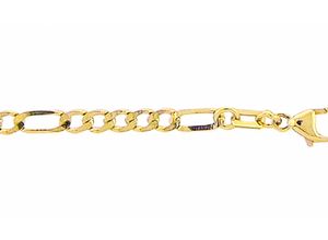 4059468452827 - Goldarmband ADELIA´S 333 Gold Figaro Armband 19 cm Ø 33 mm Armbänder Gr 19 Gelbgold 333 goldfarben (gold) Damen Armbänder Gold Goldschmuck für