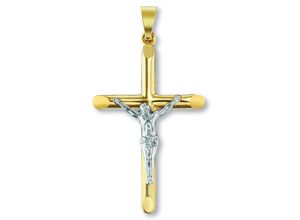 9145546193456 - Ketten-Anhänger Kreuz Anhänger aus 333 Gelbgold Schmuckanhänger Gr Damen Gelbgold 333 goldfarben (gold) Damen Anhänger Gold Schmuck