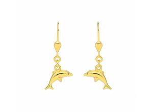 4065633245088 - Paar Ohrhänger ADELIA´S Damen Goldschmuck 1 333 Gold Ohrringe   Delphin Gr Damen Gelbgold 333 goldfarben (gold) Damen Ohrhänger 333 Gold Goldschmuck für