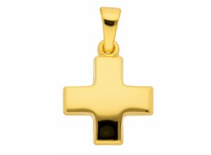 4059468458355 - Ketten-Anhänger ADELIA´S 585 Gold Kreuz Anhänger Schmuckanhänger Gr Damen Gelbgold 585 goldfarben (gold) Damen Anhänger Goldschmuck für & Herren