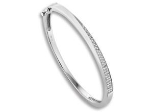 4065633534960 - Silberarmband Zirkonia Armreif aus 925 Silber Armbänder Gr Silber 925 (Sterlingsilber) silberfarben (silber) Damen Armbänder Silber Schmuck