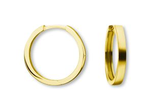 4069415445710 - Paar Creolen Ohrringe aus 333 Gelbgold Ø 160 x 20 mm Ohrringe Gr Damen Gelbgold 333 goldfarben (gold) Damen Gold Schmuck