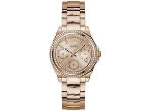 0091661540448 - Multifunktionsuhr GUESS RITZY Armbanduhren rosegold (roségoldfarben) Damen Quarzuhren Armbanduhr Quarzuhr Damenuhr