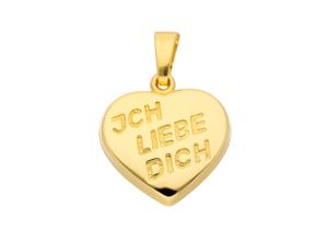 4059468459734 - Ketten-Anhänger ADELIA´S 333 Gold Anhänger Herz Schmuckanhänger Gr Kinder Gelbgold 333 goldfarben (gold) Damen Anhänger Goldschmuck für