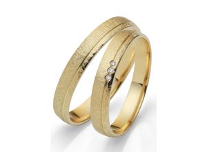 4007972560286 - Trauring FIRETTI Schmuck Geschenk Gold 750 Hochzeit Ehering LIEBE Fingerringe Gr 50 ohne Brillanten Gelbgold 375 35 mm gelb (gelbgoldfarben) Trauringe Made in Germany wahlweise mit oder ohne Brillanten