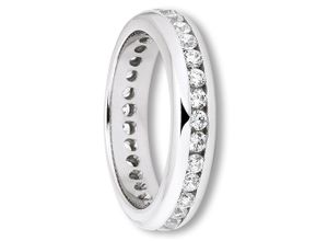 4067551167077 - Silberring Zirkonia Ring aus 925 Silber Fingerringe Gr 50 mit Zirkonia Silber 925 (Sterlingsilber) silberfarben (silber) Damen Fingerringe Silber Schmuck