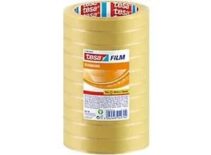 4042448049704 - Film standard - Transparentes Multifunktions-Klebeband für Heim- Schul- und Büroanwendungen - 66 m x 15 mm - 10er Pack - transparent - Tesa